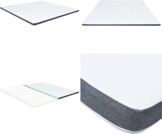 vidaXL Boxspringbett-Matratzenauflage 200 x 200 x 5 cm - Boxspring Matratzenauflage - Matratzentopper - Bettausstattung - Liegekomfort - Schlafqualität