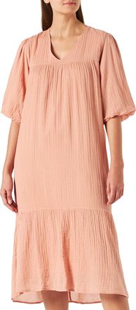 Noa Noa Damen Baumwolle Sommer Kleid Dress, Cameo Brown, 44 EU