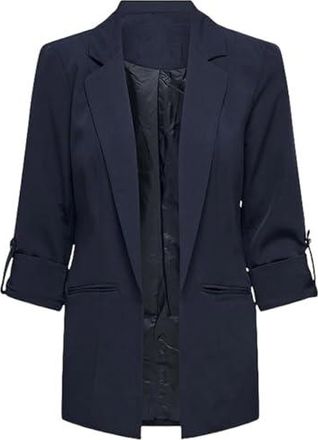 Generic Vestes dhiver 2026 pour femmes - Cardigan uni &agrave; manches longues ouvert sur le devant pour un style sophistiqu&eacute;, Noir, 3XL