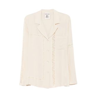 Semicouture Femme, Blouses et Chemises, Beige, Taille: 42 FR Chemise Aida