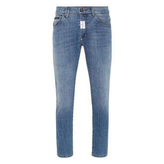 Philipp Plein Homme, Jeans, Bleu, Taille: W28 Denim Pantalons Skinny Fit