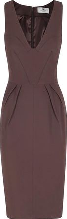 Elisabetta Franchi Femme, Robes, Brun, Taille: 38 FR Crepe Dress
