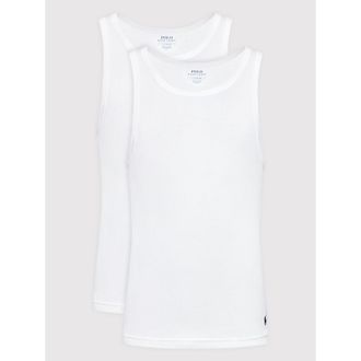 Polo Ralph Lauren Tanktop-Set 714835886001 Wei&szlig; Regular Fit