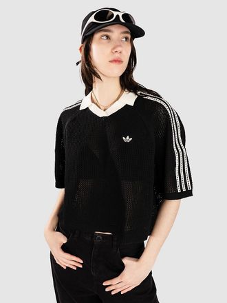 adidas Originals Crochet Polo noir