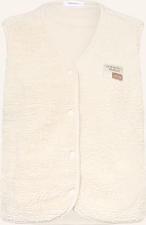 Darling Harbour Darling Harbour Teddyfell-Weste weiss