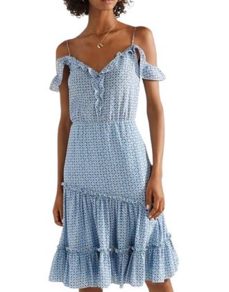 Altuzarra Friday Cold-shoulder Floral-print Silk-georgette Dress Size S