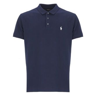 Ralph Lauren Kurz&auml;rmeliges Stretch-Mesh-Polo - - Tops - Herren - Blau - 2XL