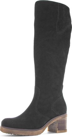 Gabor Damen Plateaustiefel, Frauen Stiefel,antikrosa,silbrt,Casual,Fashion,metallic,Effekt,Easy-Walking,elegant,schwarz (Micro),42.5 EU / 8.5 UK