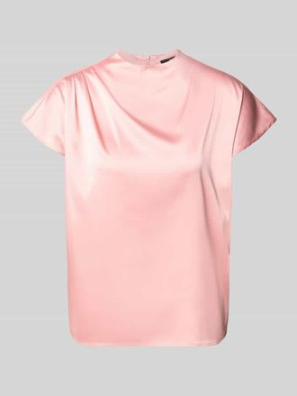 Zero Blusenshirt aus Satin mit r&uuml;ckseitigem Rei&szlig;verschluss