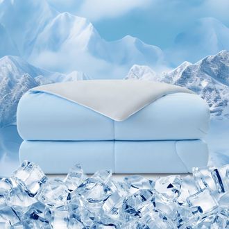 Emme Sommerdecke Kühldecke 200 x 210 cm Blau