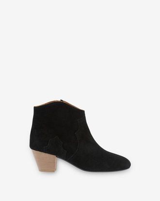 Isabel Marant Boots Dicker - Femme - Noir D&eacute;lav&eacute; - Taille35 - Isabel Marant