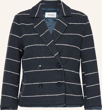 More & More More & More Kastenjacke Aus Boucl&eacute; blau