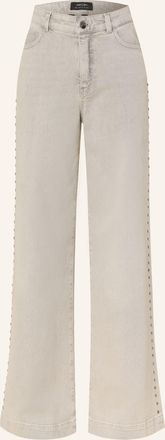 Marc Cain Wide Leg Jeans Warri Mit Nieten grau