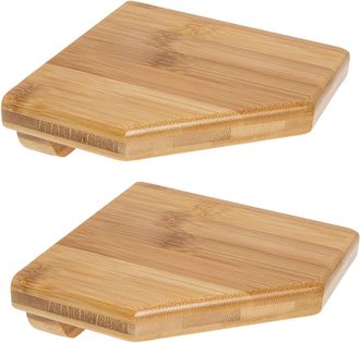 BESPORTBLE 2 Stück Eckregal Bohren Schwebendes Wandregal für Badezimmer und Küche Platzsparendes Einfach Montierbares Aufbewahrungsregal zur Optimalen Raumausnut