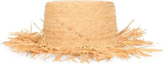 Red Valentino Femme, Accessoires, Beige, Taille: L Summer Cylindrical Straw Hat