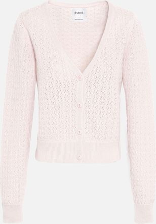 Barrie Zweifarbiger Spitzenstrickjacke