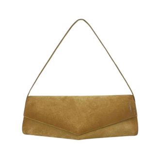Jil Sander Kante Wildleder Umh&auml;ngetasche - - Bags - Damen - Braun - ONE SIZE