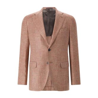 Caruso Formal Blazer - - Suits - Herren - Braun - 5XL