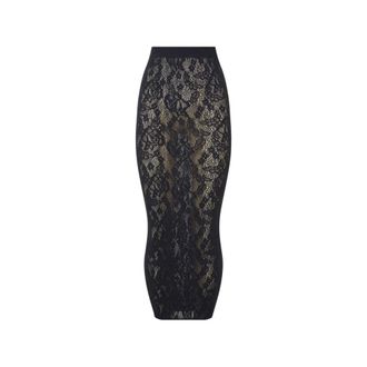 Wolford Femme, Jupes, Noir, Taille: 40 FR Infinite Rose Long Skirt