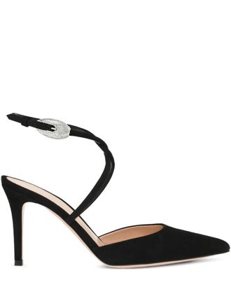 Gianvito Rossi Jungle Mamba Slingback-Pumps 85mm - Schwarz