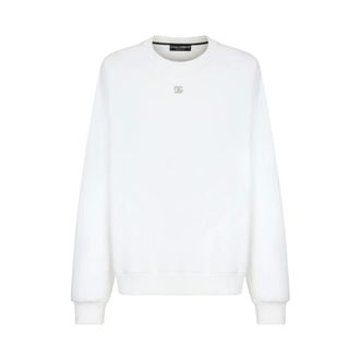 Dolce & Gabbana Herren, Sweatshirts & Hoodies, Wei&szlig;, LGr&ouml;&szlig;e