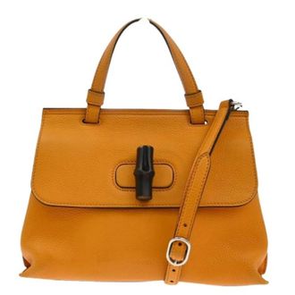 Gucci Pre-owned Bamboo Daily Top Handle Bag - - Pre-owned - Damen - Orange - ONE SIZE