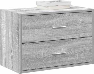 vidaXL vidaXL Armoire avec 2 tiroirs sonoma gris 60x31x40cm bois ding&eacute;nierie