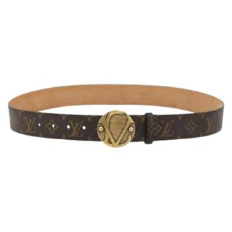 Louis Vuitton Ceinture Pre-owned en toile Monogram - Femme - Pre-owned - Brun - Taille: ONE Size