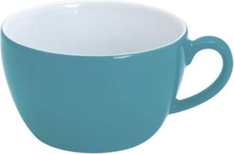 Kahla 204708A72216C Pronto Colore Cappuccino-Obertasse 0,25 l ocean green|türkise Tasse aus Porzellan