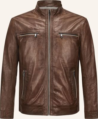 Milestone Lederjacke Msethan braun