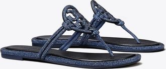 Tory Burch Miller Sandale mit Pav&eacute; und Knoten