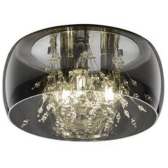 Trio Leuchten Trio Lighting - Plafonnier 3xe14 max 28 w chrome effet miroir verretissu - trio - crystel 63016196 63016196 63016196 63016196 63016196 63016196
