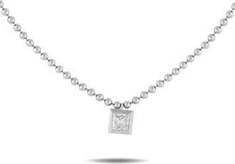 Luxury Bazaar collier en or blanc 18ct à diamants Odelia - Argent