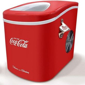 Salco Machine &agrave; gla&ccedil;ons Coca-Cola SEB-14CC, rouge, gla&ccedil;ons en 8-13 minutes, avec d&eacute;capsuleur COCA-COLA