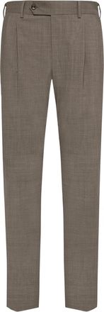 Pantaloni Torino Anzughose mit Bundfalte aus einem elastischem Wollmix in
