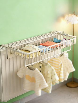 Generic Heizk&ouml;rper-W&auml;sche-Trockenregal mit verstellbaren Armen, hohles Design for Aufh&auml;ngen von Heizk&ouml;rpern, ohne Bohren(Natural,50cm/20in)