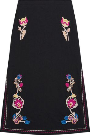 Louise Misha Jupe Amarante Coton Bio Louise Misha