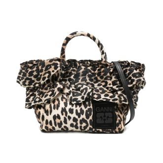 Ganni Femme, Sacs, Multicolore, Taille: ONE Size Ruffled Upper Tote Bag