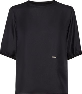 Dsquared2 t-shirt à plaque logo - Noir