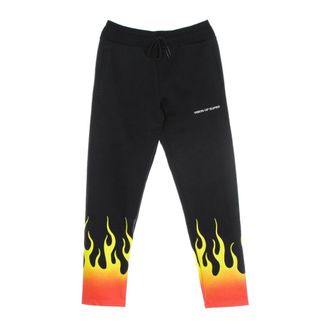 Vision Of Super Rote Shaded Flames Leichte Trainingshose - - Trousers - Herren - Schwarzk - XL