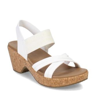 Skechers Femme Brystol-Night Skies Sandale cale, Blanc Opulenter Garten, 39 EU