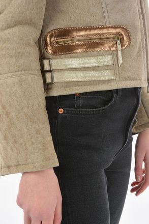HISTORY REPEATS Embroidered Shearling Jacket History Repeats