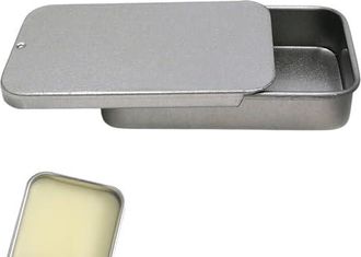 Generic Manipulation s&ucirc;re Bocaux m&eacute;talliques avec fermeture coulissante - Bo&icirc;tes en &eacute;tain avec fermeture coulissante | Bo&icirc;te en &eacute;tain rectangulaire vide | Bo&icirc;