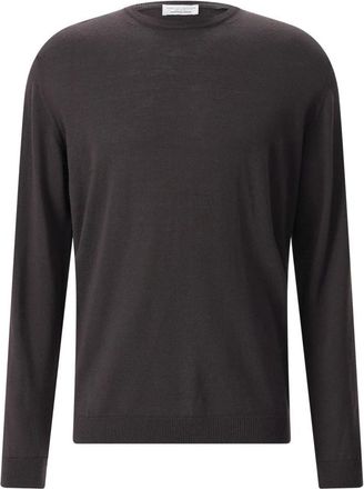Roberto Collina Homme, Pulls, Brun, Taille: 4XL Maille col rond