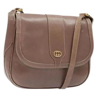 Gucci Pre-owned Cuir sacs-gucci - Femme - Pre-owned - Beige - Taille: ONE Size