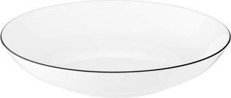 SELTMANN WEIDEN Seltmann 001.737144 Weiden Lido Porzellan Suppenteller, Staatsstreich Schwarze Linie, Rund, 10826 Dekor, Weiß, 0.75 L Kapazität, 4.2cm Höhe, 21cm Durc