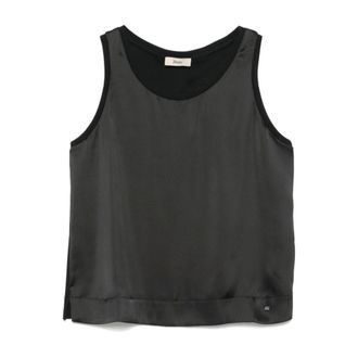 Herno Femme, Tops, Noir, Taille: 42 FR Top sans manches