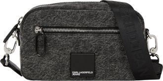 Karl Lagerfeld Karl Lagerfeld Jeans, Damen, Box Logo Soft Camera Bag Dnm, Schwarz, One size