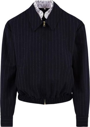 SOLOTRE Bomberjacke mit abnehmbarem Kragen - - Jackets - Damen - Blau - L