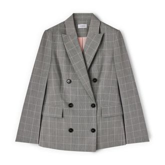 Motivi Prince of Wales Karomuster Sakko - - Jackets - Damen - Grau - S